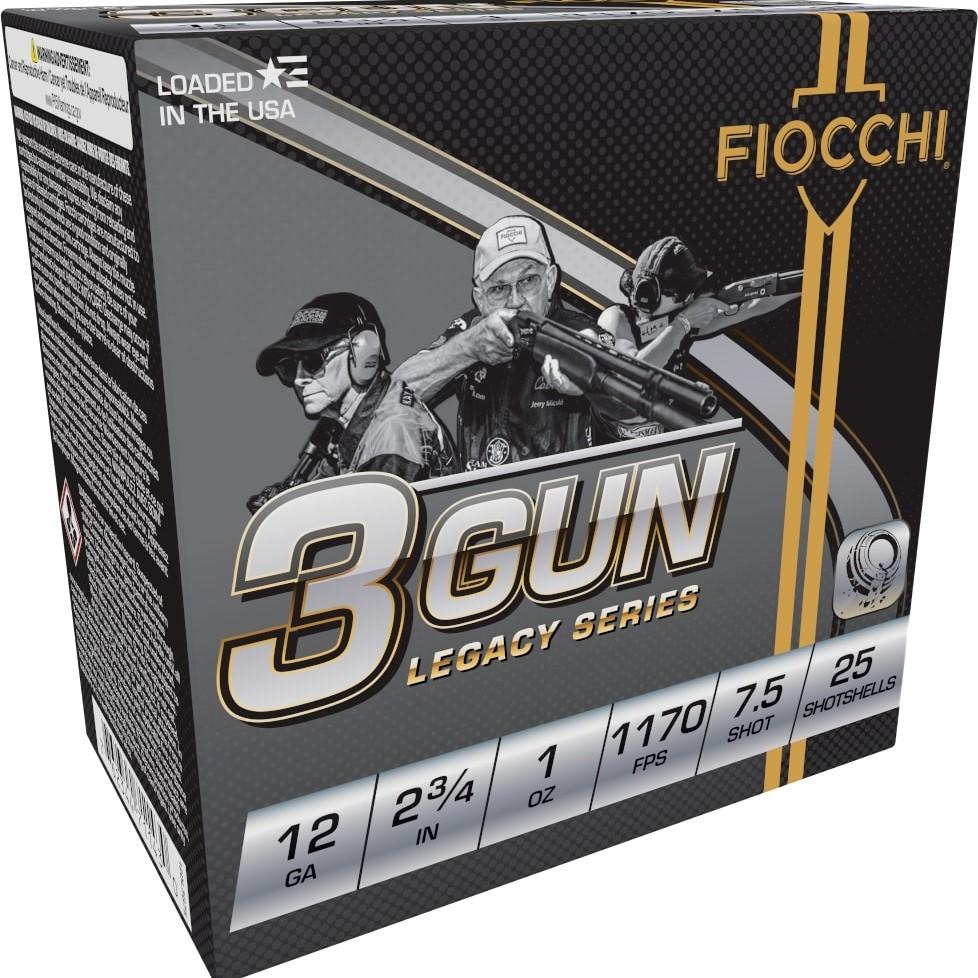 Fiocchi 3 Gun Match Shotshells 12ga 2-3/4″ 1oz 1170 fps #7.5 25/ct ...